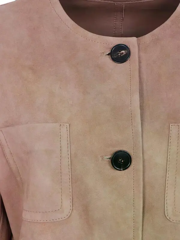 Max Mara Bohemia Belted Suede Jacket