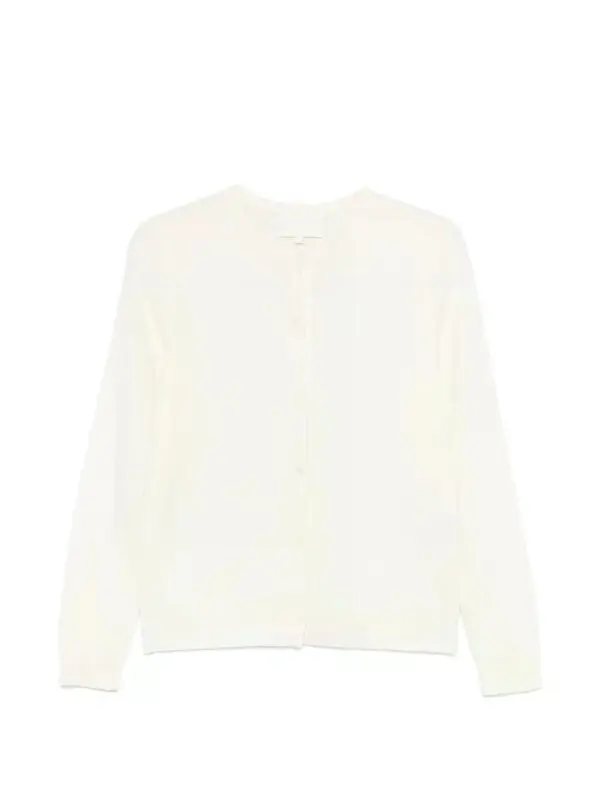 Eric Bompard Cashmere Crew-neck Cardigan - Neutrals
