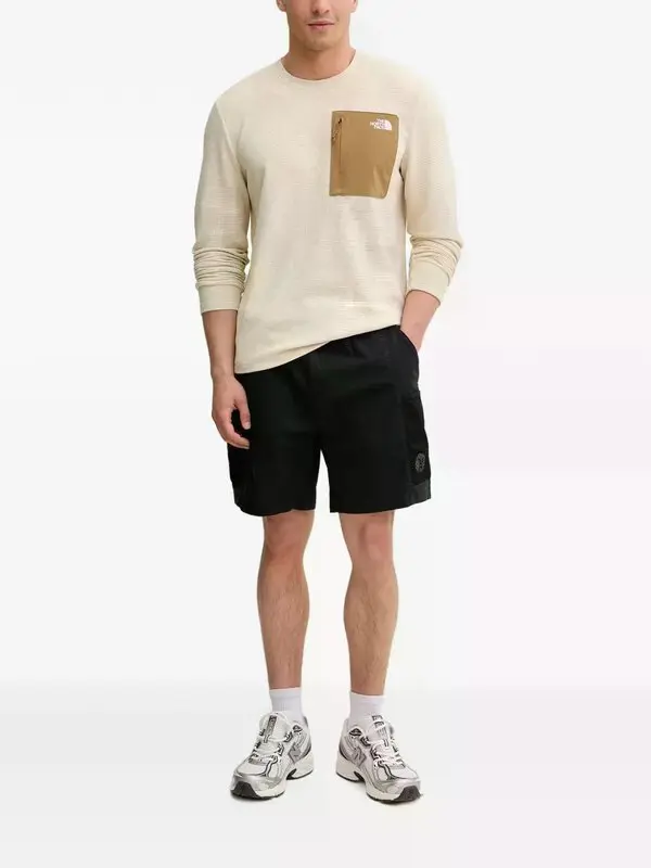 The North Face Waffle Knit Zip Pocket Crewneck