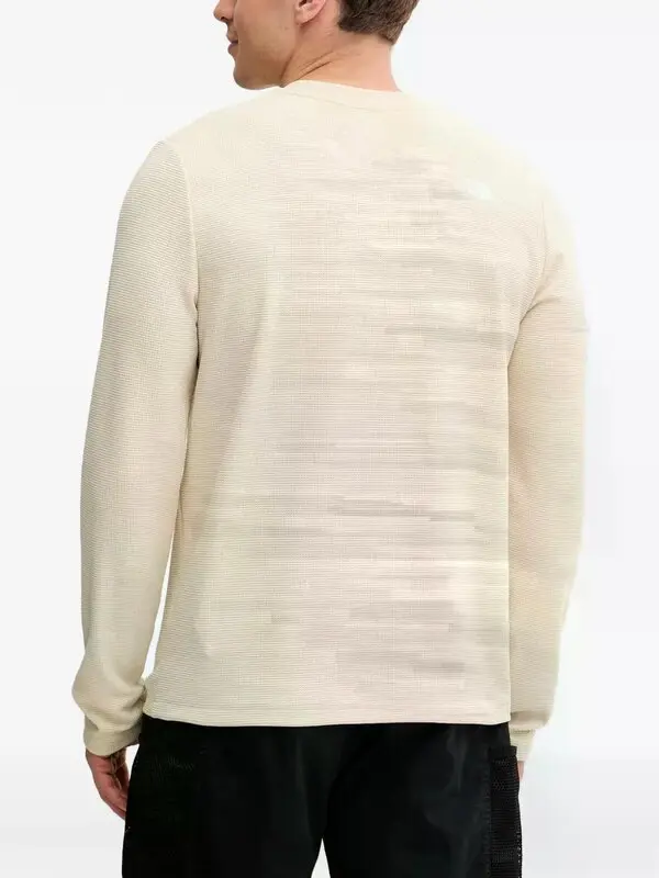 The North Face Waffle Knit Zip Pocket Crewneck
