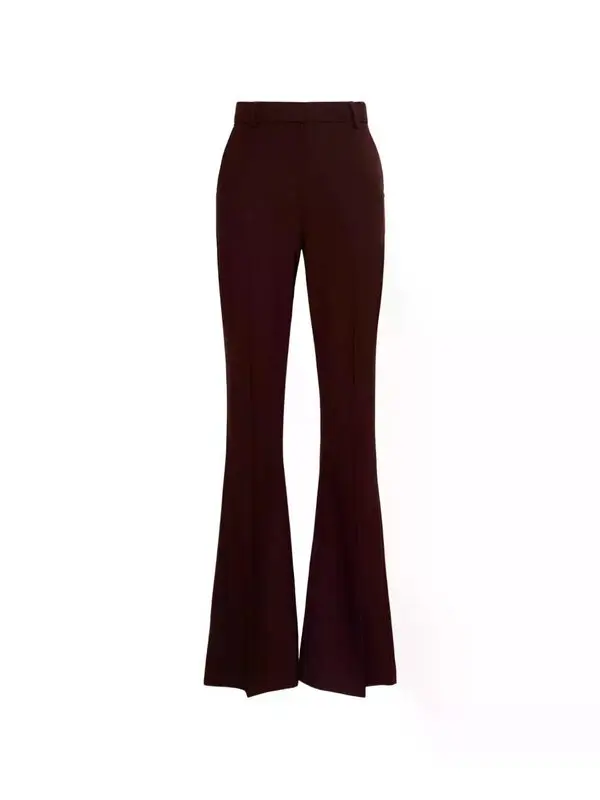 Sportmax Pressed Crease Flared Trousers