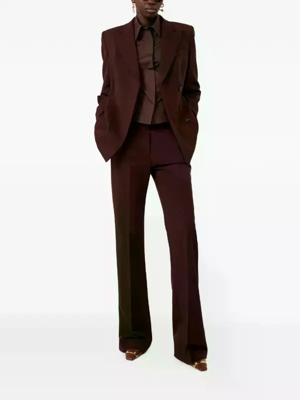 Sportmax Pressed Crease Flared Trousers