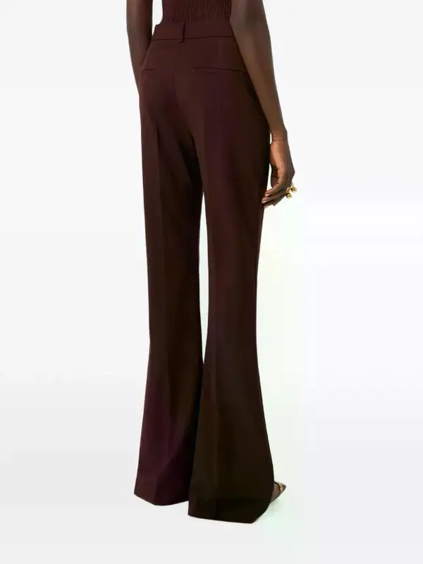 Sportmax Pressed Crease Flared Trousers