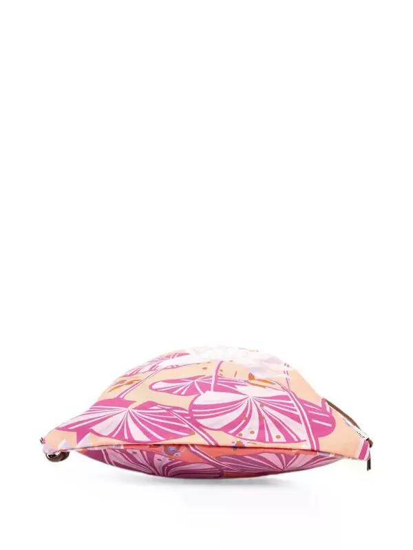 Loewe Waterlily Print Canvas Drawstring Pouch