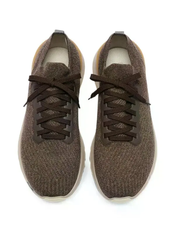 Brunello Cucinelli Lace-up Knit Sneakers