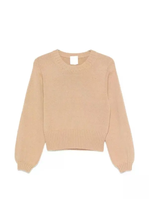 ALLUDE Ribbed-trim Long-sleeve Sweater