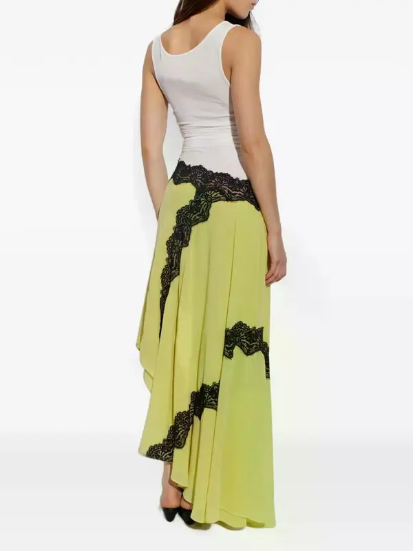 Christopher Esber Lace-insert Asymmetric Hem Tank Dress