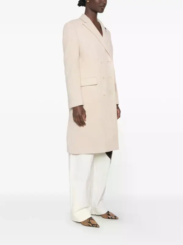 LARDINI Double-breasted Wool Coat