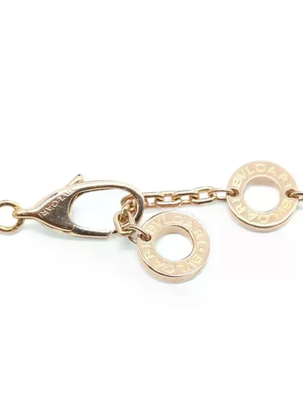 BVLGARI 18k Rose Serpenti Onyx And Diamond Necklace