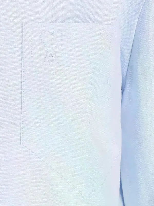 AMI Paris De Coeur Cropped Shirt