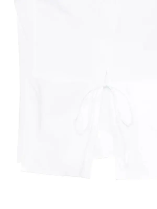 LESS Tie-front Sleeveless Shirt