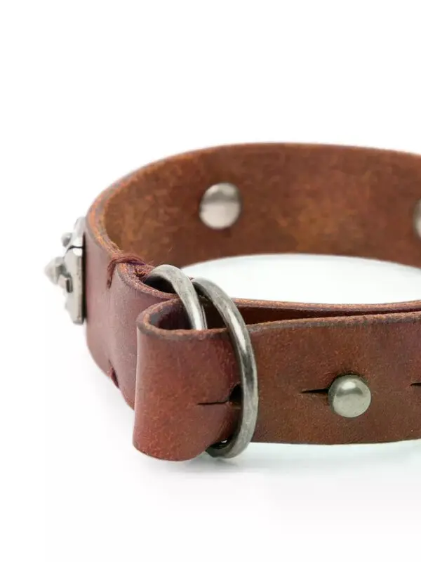 Valentino Garavani Embellished Leather Charm Bracelet