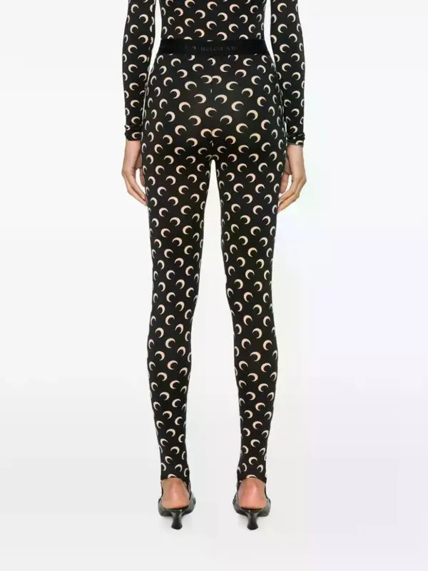 MARINE SERRE Moon-print Leggings
