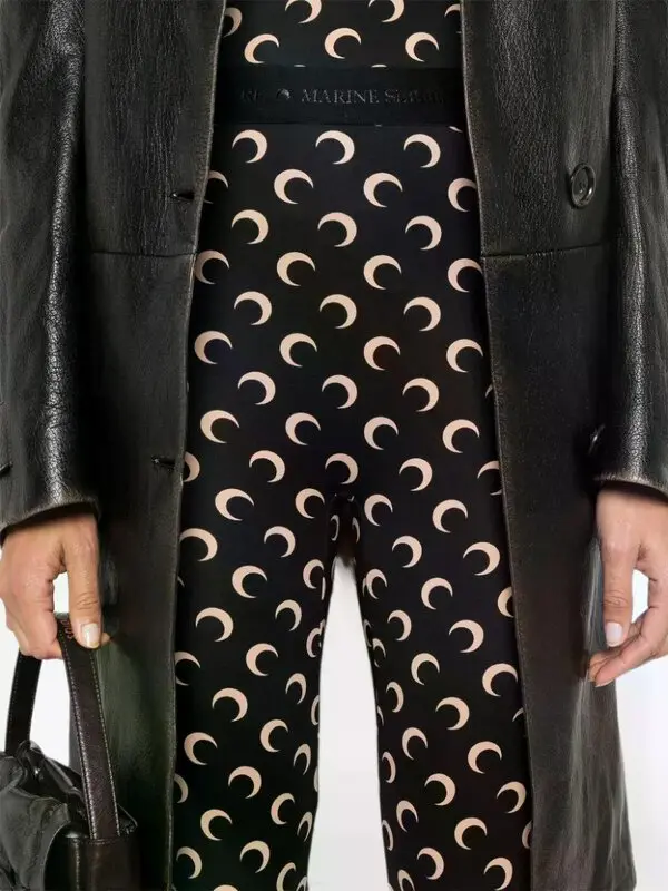 MARINE SERRE Moon-print Leggings