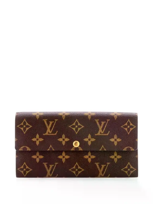 LOUIS VUITTON Sarah Wallet Monogram Canvas Small Wallets