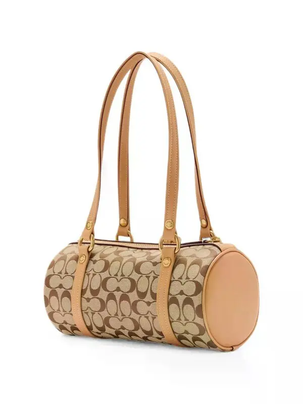 COACH 28 Kisslock Barrel Tote Bag