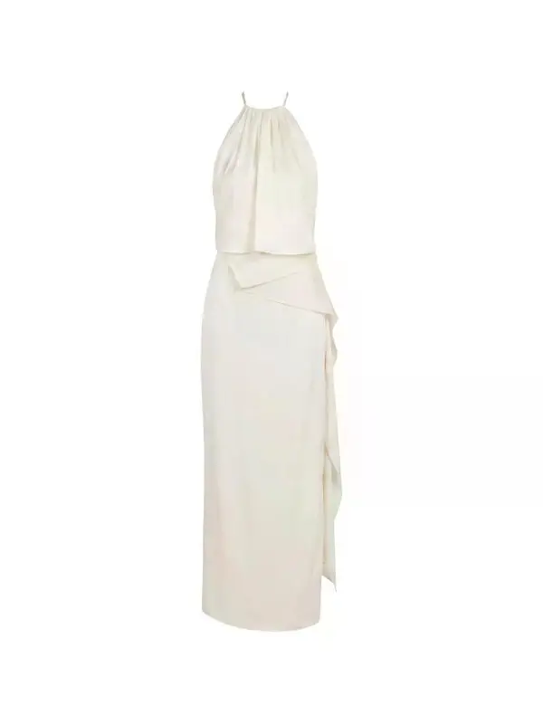 BAOBAB Lorena Maxi Ruffled Satin Skirt