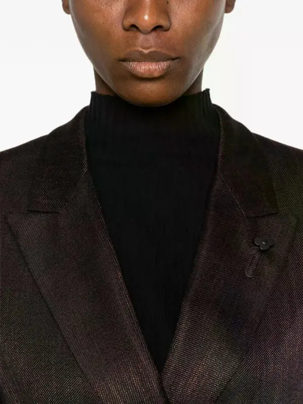 LARDINI Double-breasted Peaked-lapel Blazer