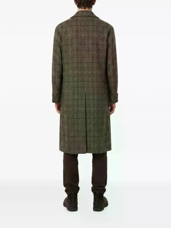 Caruso Rigoletto Check Double-breasted Coat