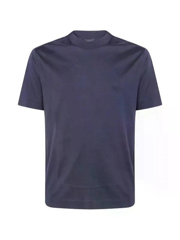 Emporio Armani Logo-embroidered T-shirt - Blue