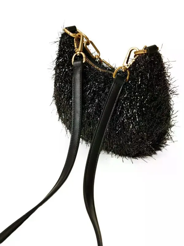 TWINSET Mini Croissant Bag With Lurex And Chain