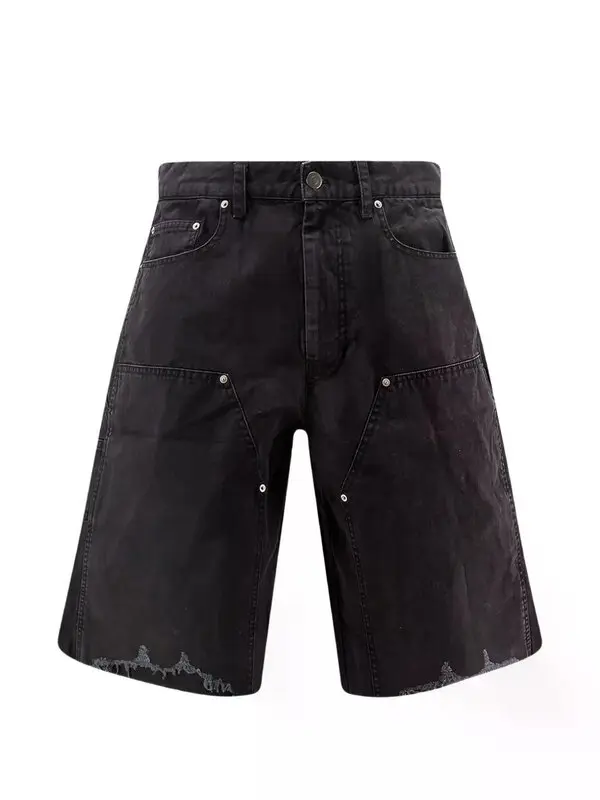 TONYWACK Distressed-effect Panelled Shorts