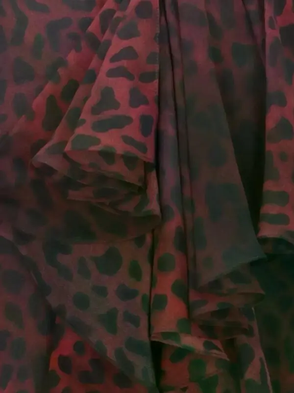 TOM FORD Leopard-print Ruffled Blouse