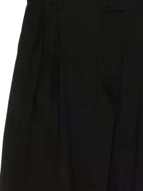 CROQUIS Double-pleat Curved-leg Trousers