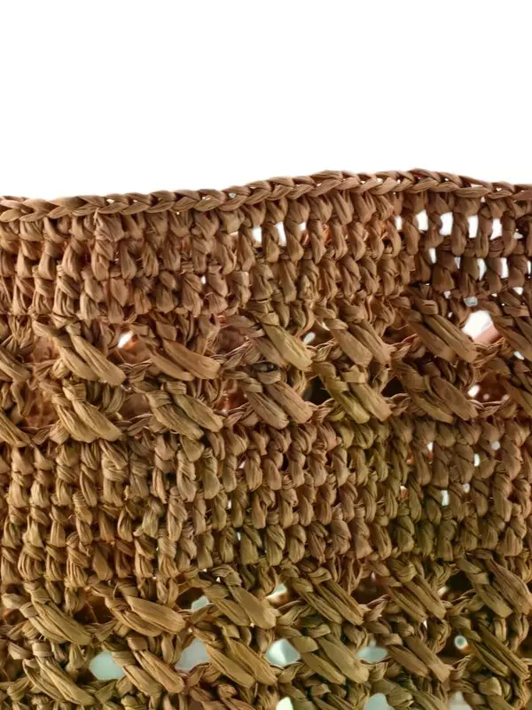 Saint Laurent Panier Monogram Basket Shopper Raffia Medium Tote Bag