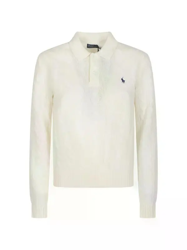 Polo Ralph Lauren Cable Knit Polo Collar Sweater