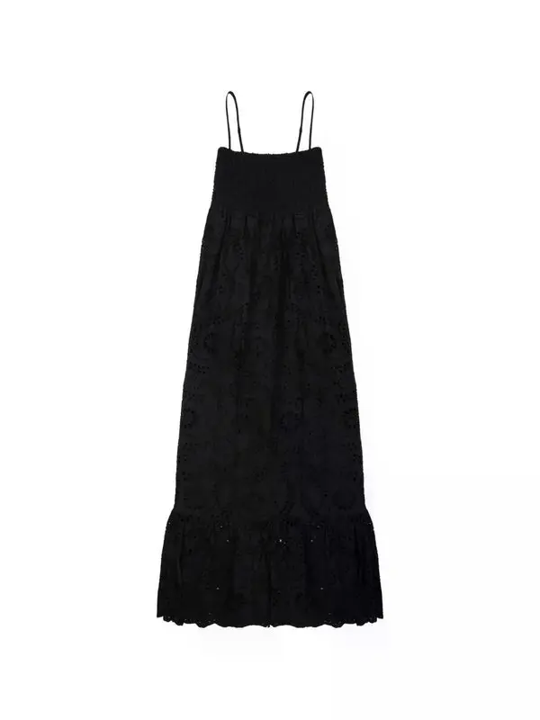 MC2 SAINT BARTH Broderie Anglaise Midi Dress