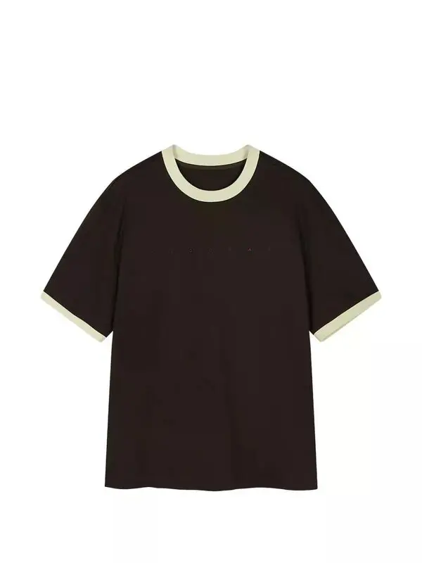 CROQUIS Embroidered-detail Tee