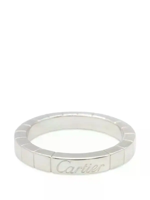Cartier 18k White Gold Square-panelled Ring