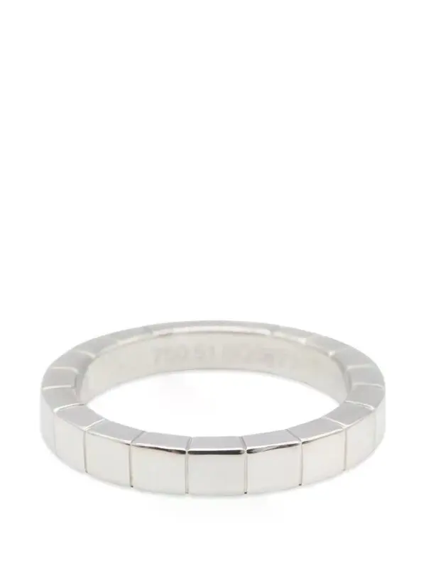 Cartier 18k White Gold Square-panelled Ring