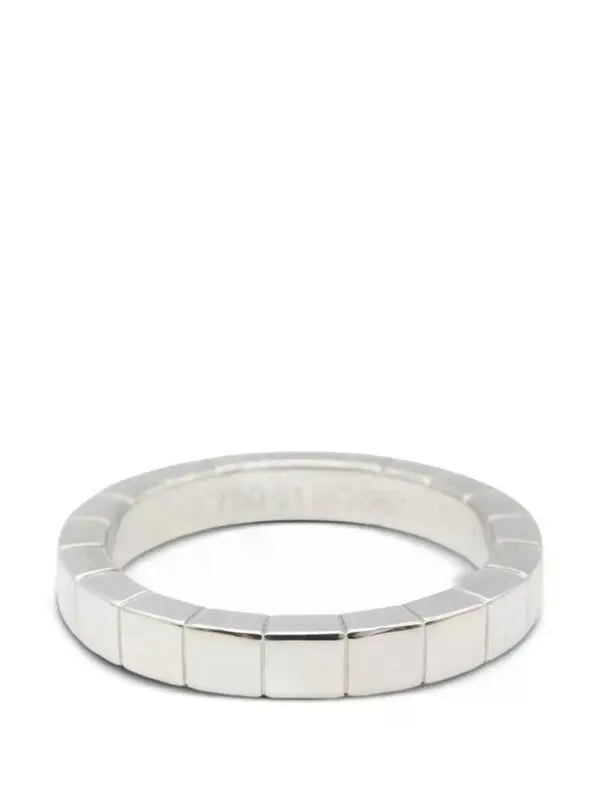 Cartier 18k White Gold Square-panelled Ring