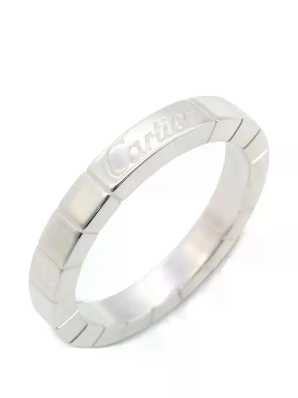 Cartier 18k White Gold Square-panelled Ring