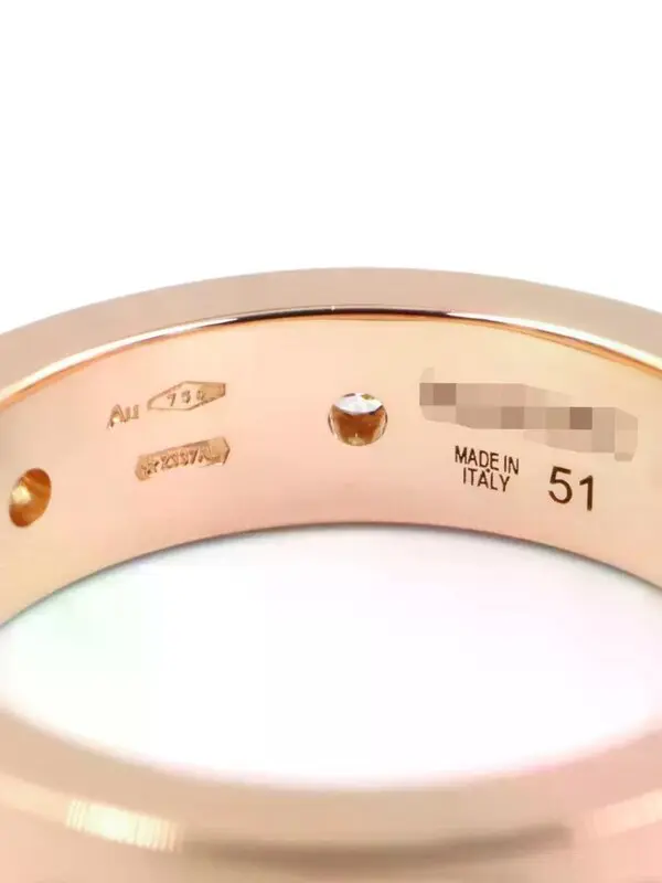 BVLGARI 18k Rose Gold Roman Sorbet Diamond Ring