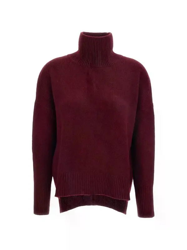 LISA YANG Asymmetric-hem Mock-neck Sweater