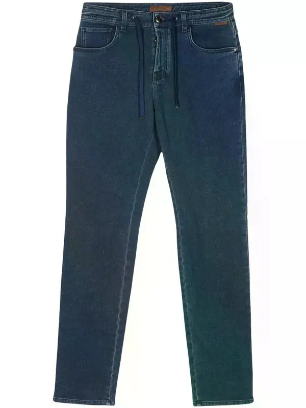 Corneliani Drawstring Straight-leg Jeans