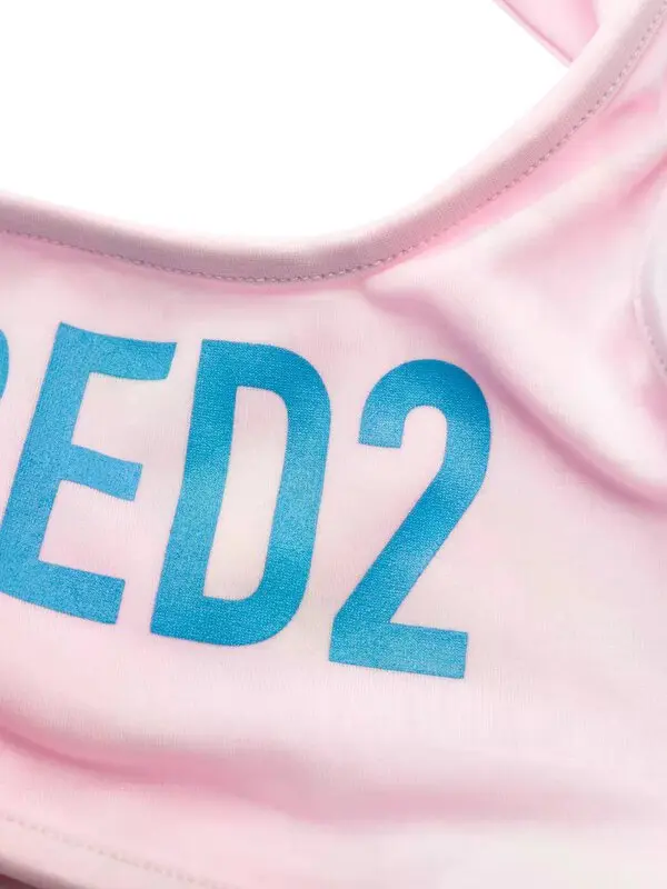Dsquared2 Technicolor Bandeau-style Bikini Top