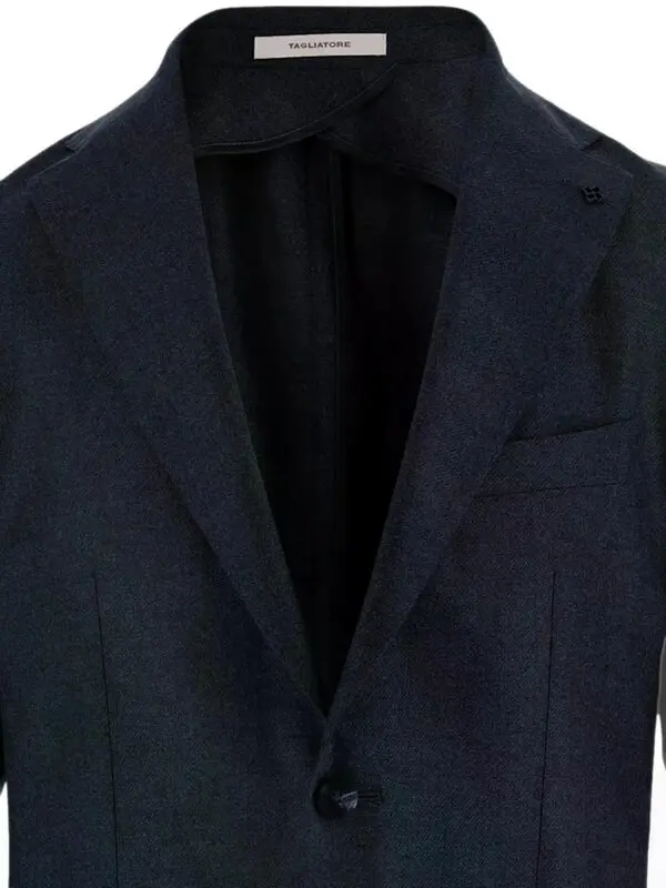 Tagliatore Single-breasted Patch-pocket Blazer