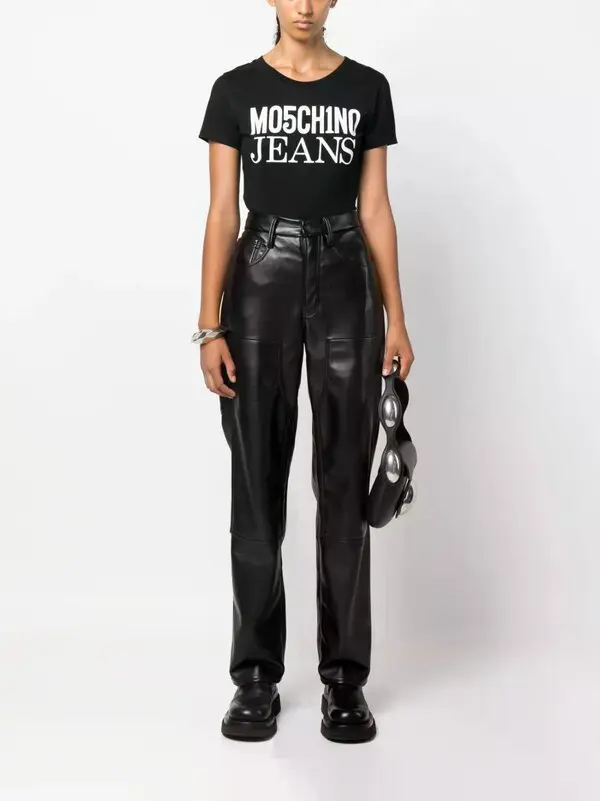 Moschino Logo Print Cotton T-shirt