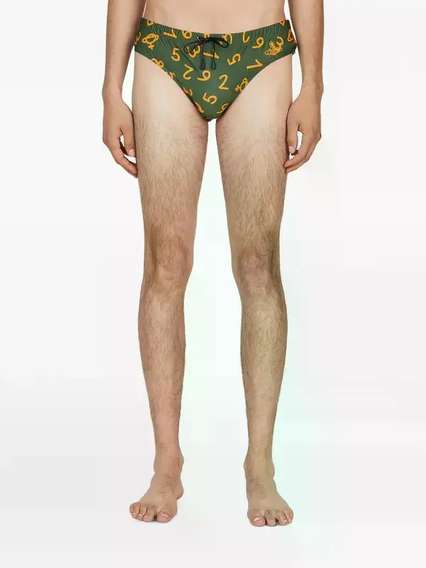 VIVIENNE WESTWOOD Printed Swimming Trunks - Green