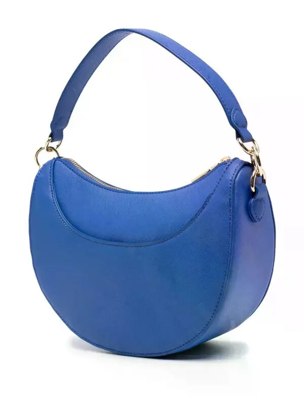 Moschino Saffiano-effect Heart-patch Shoulder Bag