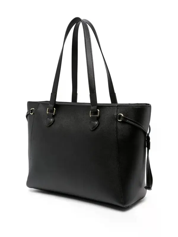 Moschino Logo-plaque Textured Tote Bag