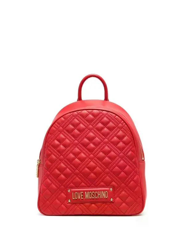Moschino Quilted Logo-plaque Backpack