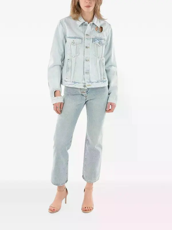 Off-White Meteor Cut-out Denim Jacket