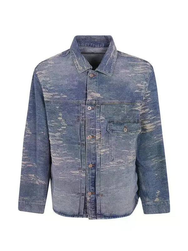 Emporio Armani Distressed Denim Jacket