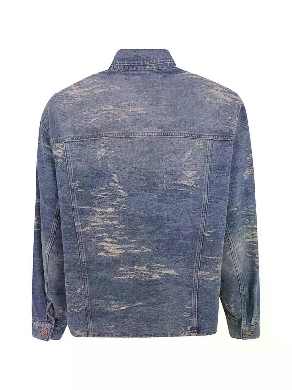 Emporio Armani Distressed Denim Jacket