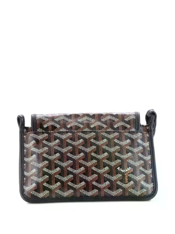 Goyard Plumet Clutch Wallet Coated Canvas Crossbody Bag - Black